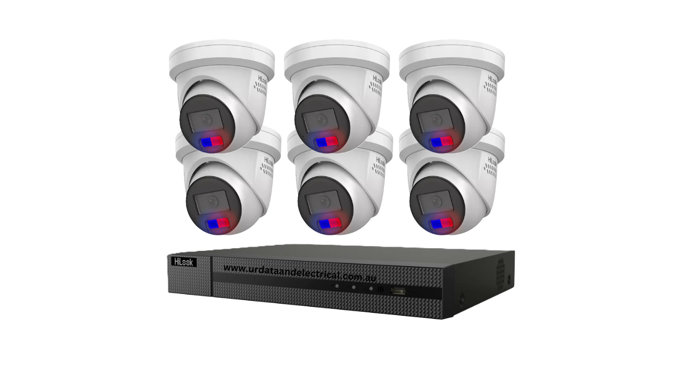 HiLook by Hikvision 6 X 6MP IPC-T269-MU/SL All-in-One Camera kit with – UR DATA AND ELECTRICAL