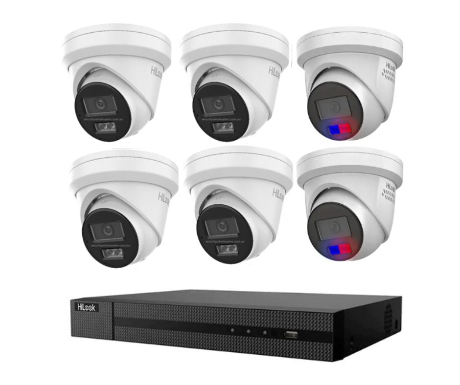 HiLook by Hikvision 6MP 2x IPC-T269-MU/SL, 4 x PC-T262H-MU Camera Kit – UR DATA AND ELECTRICAL