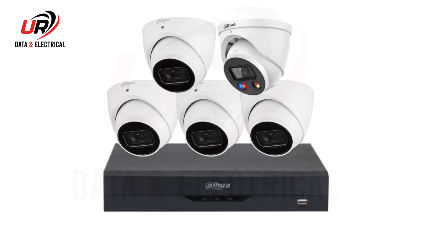 Dahua 4 x 6MP Turret + 1 X 8MP TIOC S 2.0 IP camera kitand Dahua 8 Cha – UR DATA AND ELECTRICAL