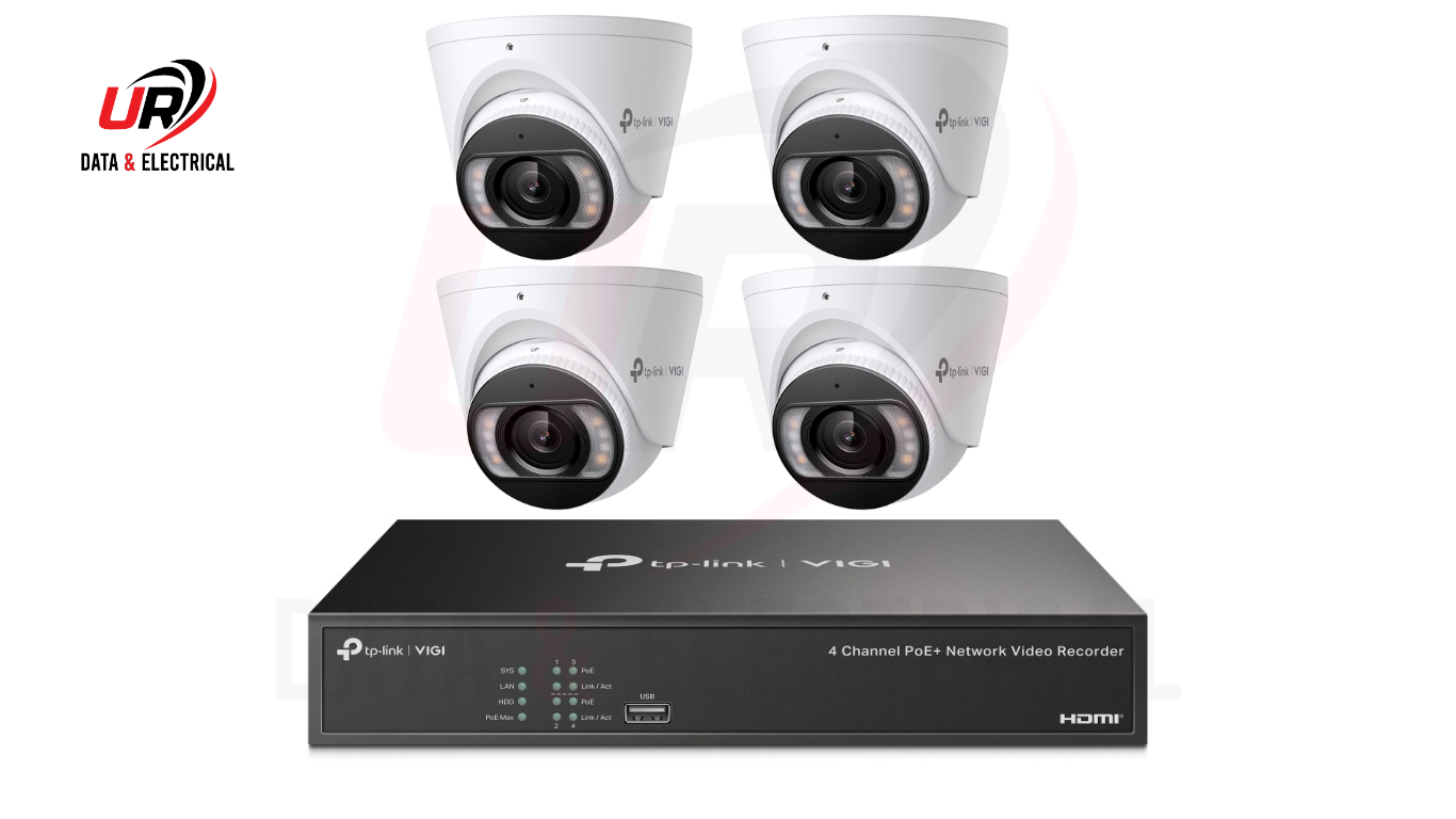 VIGI by Tp-Link 4 X C455 5MP TIOC Super HD Full-Colour Turret Network ...