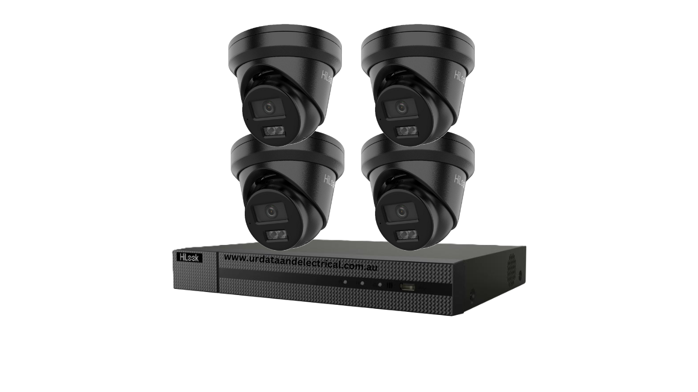Hilook by Hikvision 4 X 6MP IPC-T262H-MU Camera kit with 4CH NVR BLACK ...
