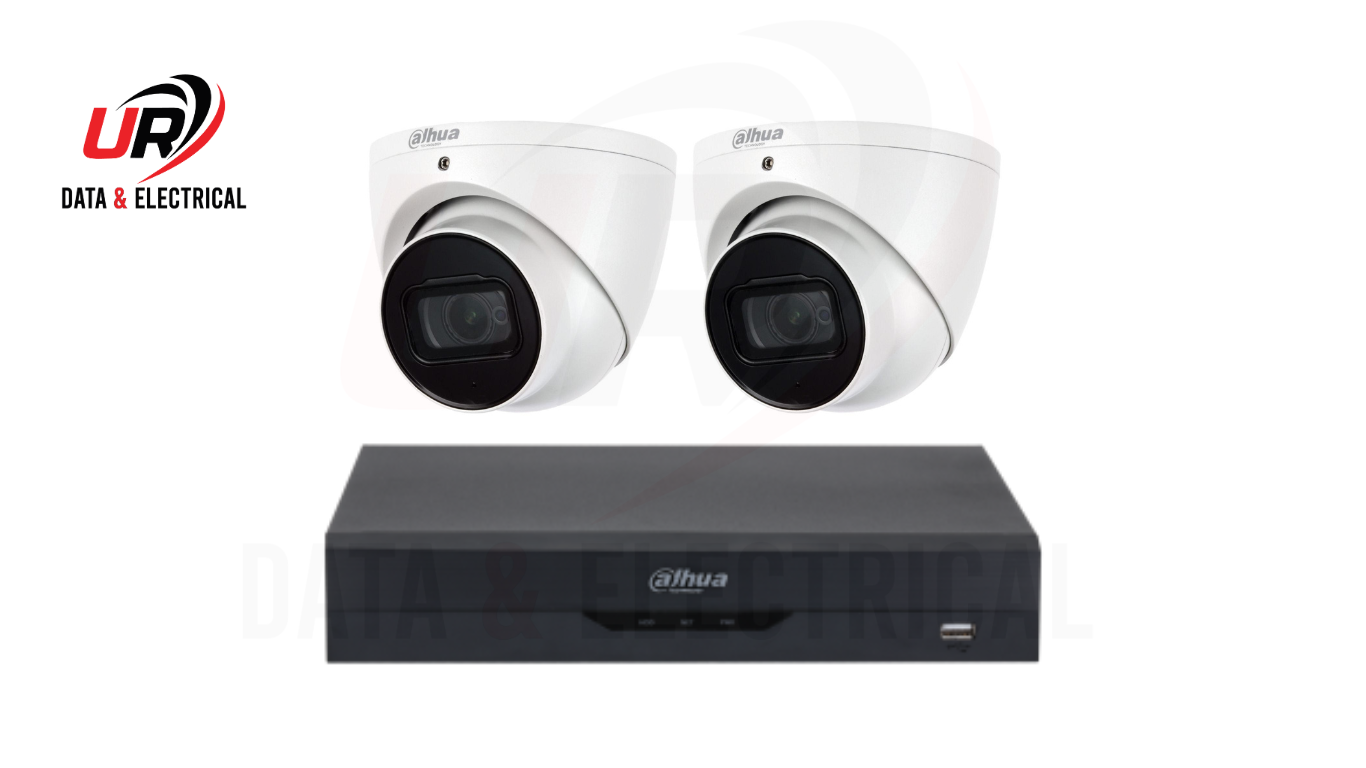 Dahua 2 X 5MP IPC-HDW2541EMP-AS-ANZ camera kit with 4CH Dahua AI NVR ...