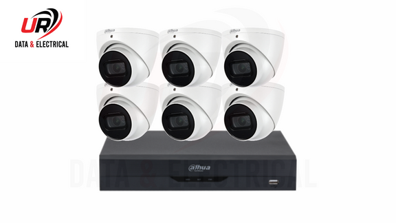 Dahua 6 X 5MP IP TURRET camera kit with 8CH AI NVR – UR DATA AND ELECTRICAL
