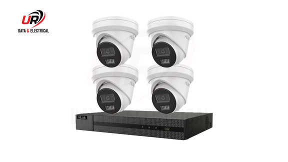 Hikvision Hilook 6MP Acusense 4 Camera 4CH Turret CCTV Kit – UR DATA AND ELECTRICAL