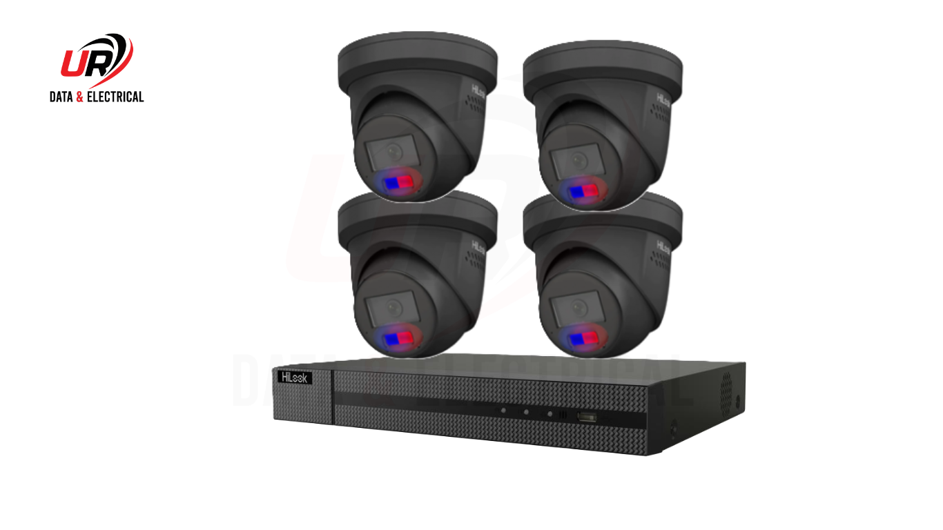 Hilook by Hikvision 4 X 6MP IPC-T269-MU/SL All in One Camera Kit BLACK ...